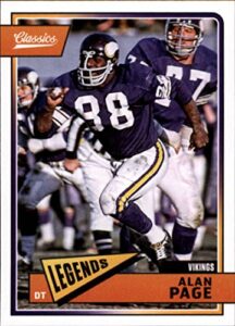 2018 panini classics #113 alan page vikings legend football card