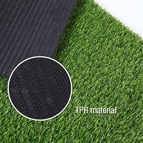 MAYSHINE Artificial Grass Door Mat Indoor/Outdoor rug Green Turf Perfect For Multi-Purpose Home Entryway Scraper Doormat dog Mats 17x29.5 Inches