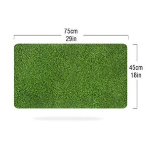 MAYSHINE Artificial Grass Door Mat Indoor/Outdoor rug Green Turf Perfect For Multi-Purpose Home Entryway Scraper Doormat dog Mats 17x29.5 Inches