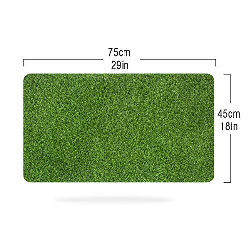 MAYSHINE Artificial Grass Door Mat Indoor/Outdoor rug Green Turf Perfect For Multi-Purpose Home Entryway Scraper Doormat dog Mats 17x29.5 Inches