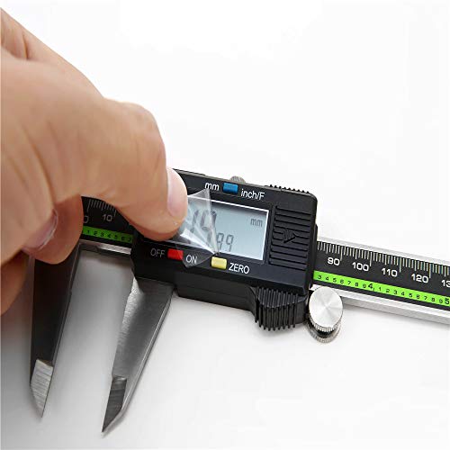 Sattiyrch Digital Caliper Stainless Steel with Large LCD Screen 6 Inch Millimeter Fractions Conversion Electronic Vernier Caliper Measuring Tool (6 inch)