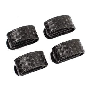 ROCOTACTICAL Double Snap Belt Keepers, Duty Keepers Fit 2.25" Duty Belt, 4-Pack