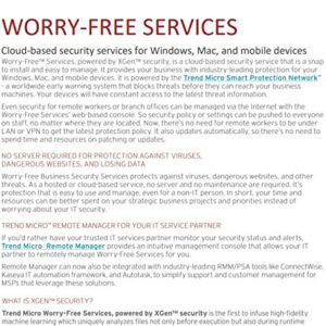 Trend Micro Worry Free Business Security Services - 1 Year/1 User [Digital Download/Cloud Managed]