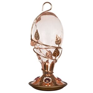 perky-pet 8110h-1 32 oz looking glass hummingbird feeder, copper