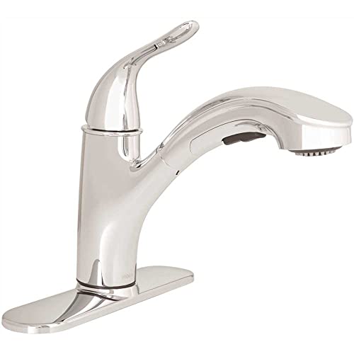 Moen Brecklyn Single-Handle Pull-Out Sprayer Kitchen Faucet with Power Clean in Chrome