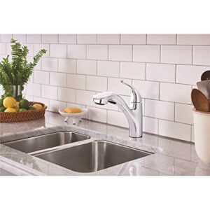 Moen Brecklyn Single-Handle Pull-Out Sprayer Kitchen Faucet with Power Clean in Chrome