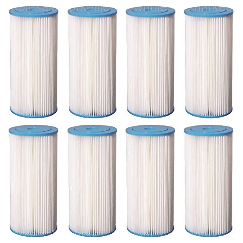 CFS COMPLETE FILTRATION SERVICES EST.2006 8 pcs Whole House Water Filter, replacement for GE FXHSC, R50-BBSA, R50-BB and WFHDC3001, W50PEHD, GXWH40L