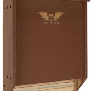 BIGBATBOX - Bat House for Outdoors - Clean Your Backyard from Mosquitoes - Wooden Bat House Kit - with Our Proven Bat Box Design, You are Almost Guaranteed to Attract Bats! WildYard