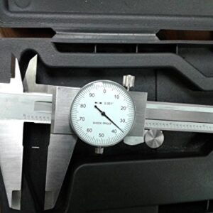 12" Precision Stainless Steel DIAL Caliper White face #104-451-new