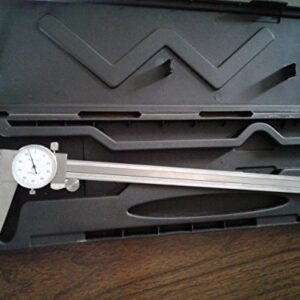 12" Precision Stainless Steel DIAL Caliper White face #104-451-new