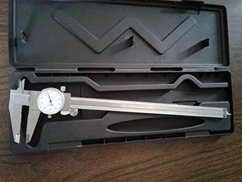 12" Precision Stainless Steel DIAL Caliper White face #104-451-new