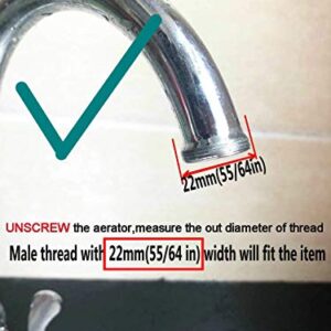 MissMin sink faucet diverter valve/adapter to bidet shower hose with aerator for bathroom/kitchen faucet