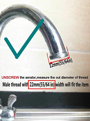 MissMin sink faucet diverter valve/adapter to bidet shower hose with aerator for bathroom/kitchen faucet