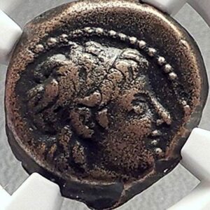 128 GR ALEXANDER II Zabinas Ancient 128BC Seleukid Greek coin VF NGC