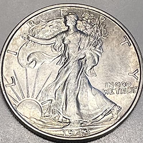 1943 P Silver Walking Liberty WWII ERA Half Dollar MS-63