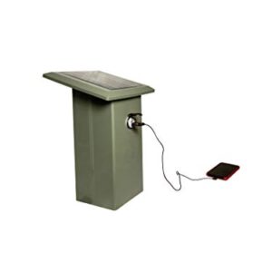 SuperCharge7™ Solar Powered USB Charging Station in Weathered Bronze, Cell Phone Charger, Outdoor, Weatherproof