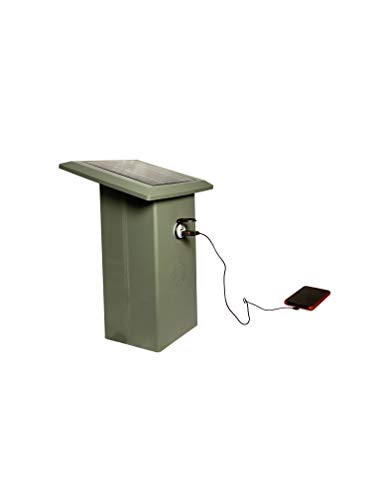 SuperCharge7™ Solar Powered USB Charging Station in Weathered Bronze, Cell Phone Charger, Outdoor, Weatherproof