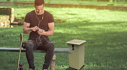 SuperCharge7™ Solar Powered USB Charging Station in Weathered Bronze, Cell Phone Charger, Outdoor, Weatherproof