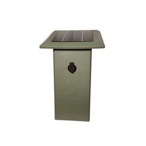 SuperCharge7™ Solar Powered USB Charging Station in Weathered Bronze, Cell Phone Charger, Outdoor, Weatherproof