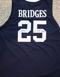 autographed mikal bridges villanova university jersey w/jsa coa