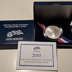 2010 P Boy Scouts Centennial Silver Dollar Commemorative US Mint Uncirculated