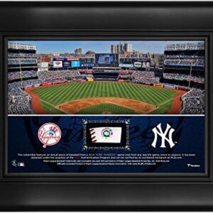 New York Yankees Framed 5" x 7" Stadium Collage with a Piece of Game-Used Baseball - MLB Team Plaques and Collages