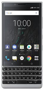 blackberry key2 64gb (single-sim, bbf100-1, qwertz keypad) (gsm only, no cdma) factory unlocked 4g/lte smartphone (silver) - international version