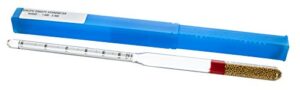 laboratory hydrometer - specific gravity, heavy liquids, range 1.500 to 2.000 x 0.010 - includes protective case - eisco labs