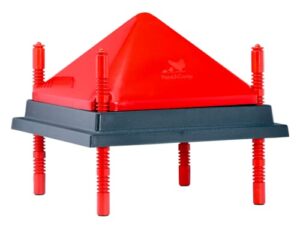 rentacoop chick brooder heating plate and anti-roost cone set - brooder heat plate warms up to 20 chicks - chick heater with 25 adjustable heights and 22 watts - safer than heat lamps - 12" x 12"