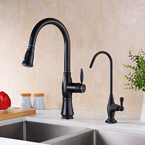 GICASA Oil Rubbed Bronze Filter Drinking Water Purifier Faucet, Stainless Steel Beverage Faucet Water Filtration Faucet