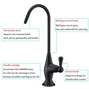 GICASA Oil Rubbed Bronze Filter Drinking Water Purifier Faucet, Stainless Steel Beverage Faucet Water Filtration Faucet