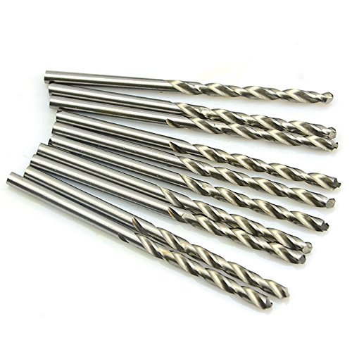 10Pcs 2.6mm Micro HSS Twist Drilling Bit Mini Electrical Drill Straight Shank Metal Drill