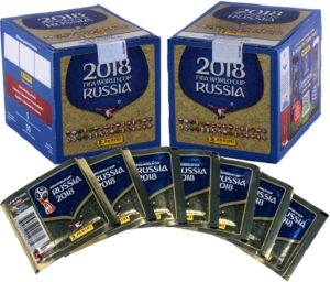 2018 panini world cup soccer stickers bundle with (2) factory sealed 50 pack boxes - unsigned soccer cards