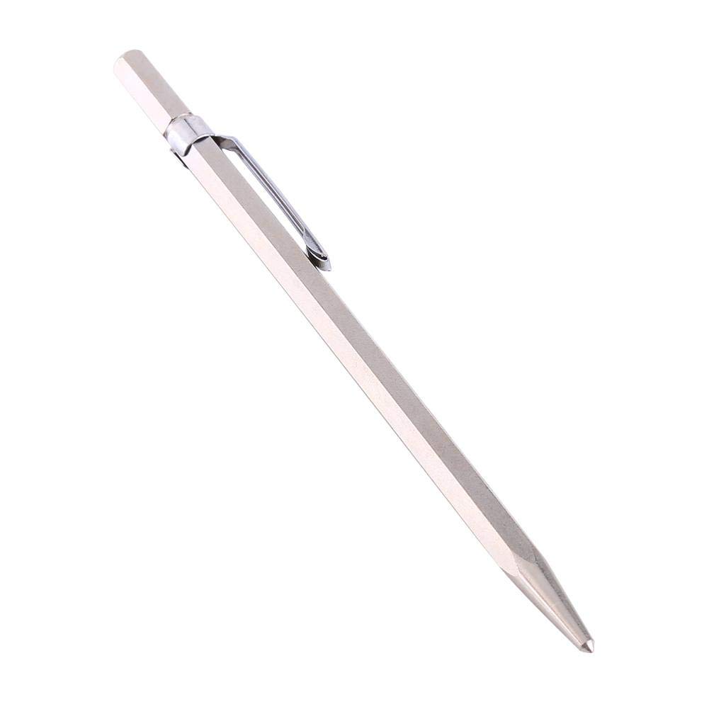 Scriber, Scriber Pen, Asixx Carbon Steel Tip Pocket Scriber Pen Scribing Tool Marking Lines for Glass Tiles for Scribing on Glass, Tiles and Many Other Hard Brittle Materials