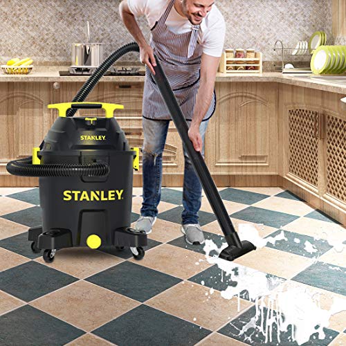 STANLEY SL18701P-10A Wet/Dry Vacuum,10 Gallon 6.0 Peak HP, 10Gallon, Black