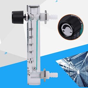 Hilitand Gas Flowmeter, LZQ-5 Flowmeter 2.5-25LPM Flow Meter with Control Valve for Oxygen Air Gas