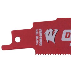 25 Pack 6 inch 14/18 TPI Diablo Steel Demon Bi-Metal Auto Dismantling Reciprocating Saw Blades for 1/16-5/16 Medium Metals