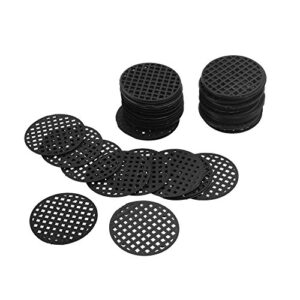 cm cosmos 60pcs flower pot hole mesh pad bottom grid mat drainage netting for bonsai, 4.5cm diameter