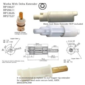 Trim Kit for 2-handle Shower Valve, Fit Delta Washerless Shower, Brushed Nickel Finish -By Plumb USA 38824