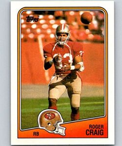 1988 topps #40 roger craig 49ers nfl football