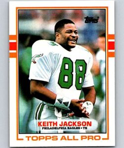 1989 topps #107 keith jackson rc rookie eagles nfl football