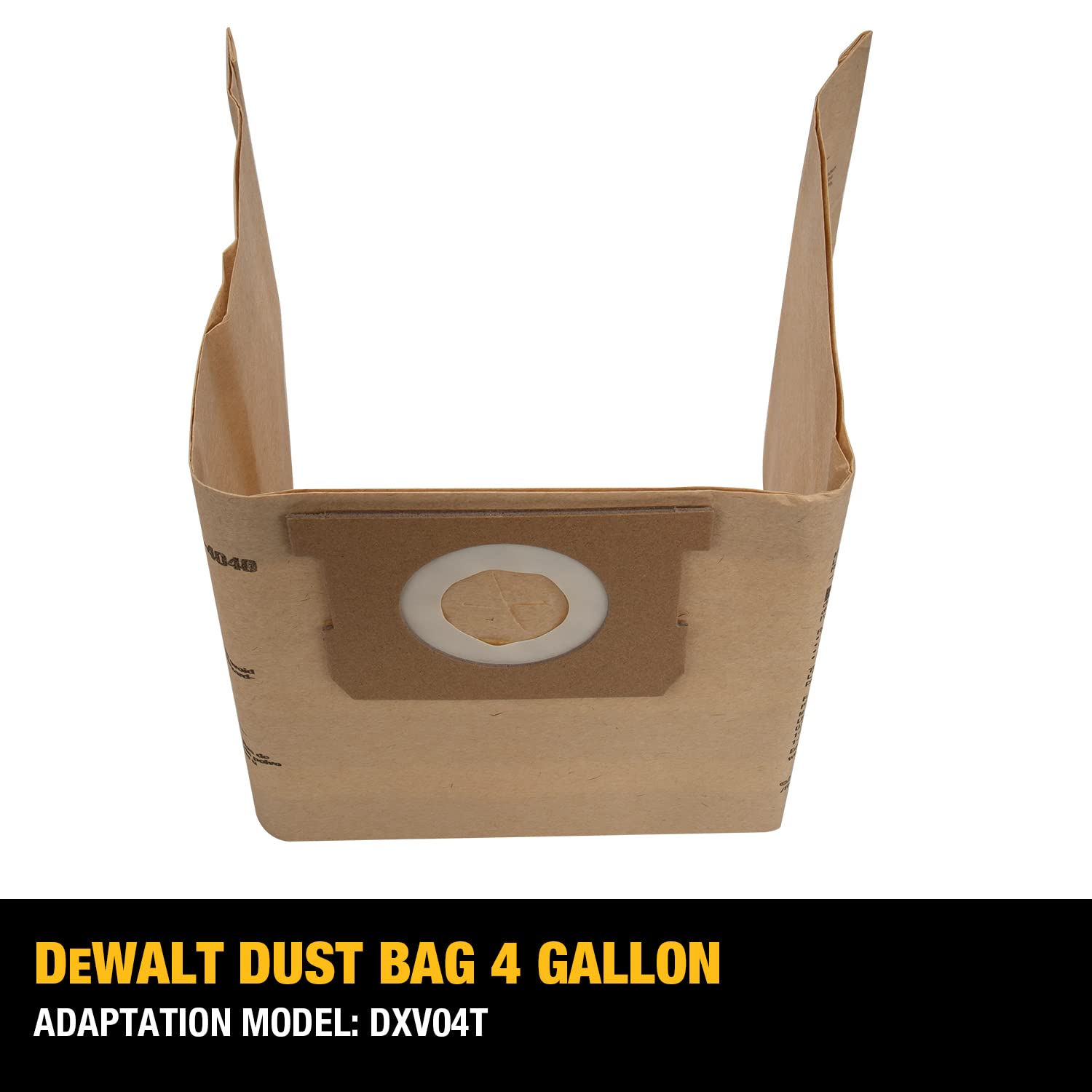 DEWALT DXVA25-4040 Dust Bag Fits for 4 Gallon Wet/Dry Vacuum Compatible with DXV04T