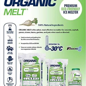 Organic Melt Premium Granular Ice Melt. Eco Friendly, Pet Friendly, Driveway and Sidewalk Safe- 20kg Bag (44 lbs)