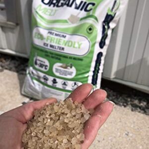 Organic Melt Premium Granular Ice Melt. Eco Friendly, Pet Friendly, Driveway and Sidewalk Safe- 20kg Bag (44 lbs)