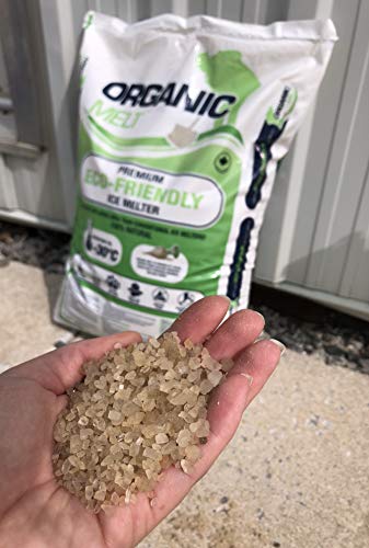 Organic Melt Premium Granular Ice Melt. Eco Friendly, Pet Friendly, Driveway and Sidewalk Safe- 20kg Bag (44 lbs)