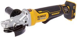 dewalt 20v max* xr angle grinder with brake, 5-inch, flathead paddle switch, tool only (dcg413fb)