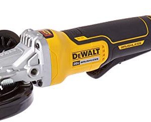 DEWALT 20V MAX* XR Angle Grinder with Brake, 5-Inch, Flathead Paddle Switch, Tool Only (DCG413FB)