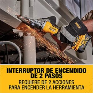 DEWALT 20V MAX* XR Angle Grinder with Brake, 5-Inch, Flathead Paddle Switch, Tool Only (DCG413FB)