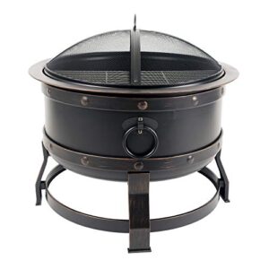 pleasant hearth ofw307r killian fire pit, rubbed bronze