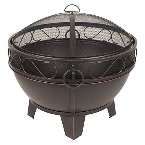 GHP Group OFW295R Bellora fire Pit, Rubbed Bronze